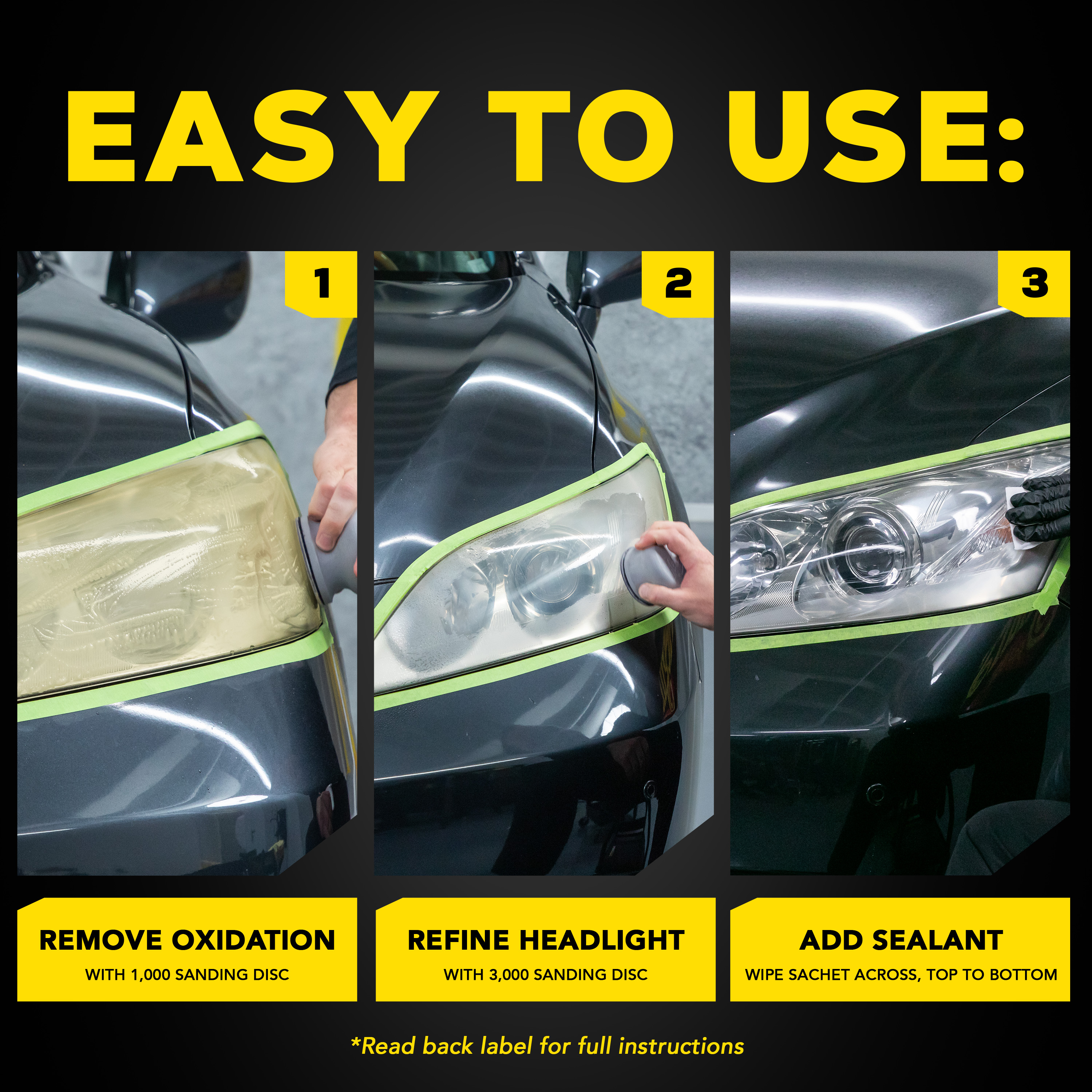 Restoring headlights store